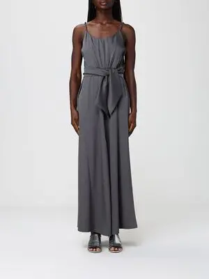 Emporio Armani Belted Maxi Dress - Gray