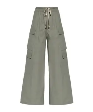 Rick Owens Drawstring Cargo Trousers - Gray