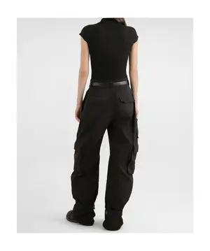 Dolce & Gabbana Ribbed Cropped Polo Knit Top