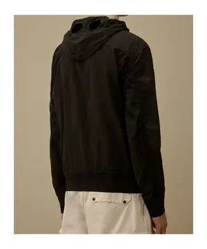 C.P. COMPANY Chrome-r Goggle Hooded Jacket - Black