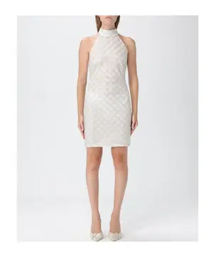 ROTATE BY BIRGER CHRISTENSEN Sequinned Sleeveless Halterneck Dress