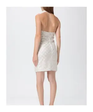 ROTATE BY BIRGER CHRISTENSEN Sequinned Sleeveless Halterneck Dress