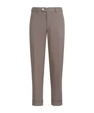 Brunello Cucinelli Tailored Tapered-leg Trousers - Hazelnut