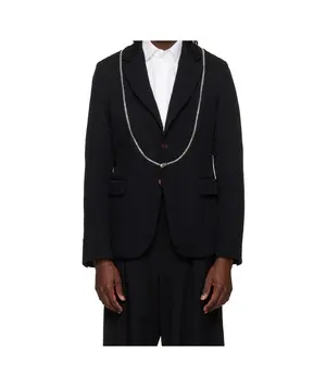 Comme Des Garçons Tailored Zipped Jacket - Black