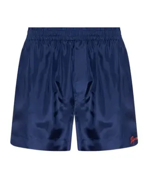 Dsquared2 Logo Silk Shorts - Navy