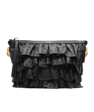 Burberry Mini Ruffle Bag - Black
