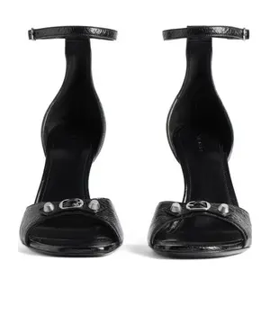 Balenciaga City Uptown Heeled Sandals - Black