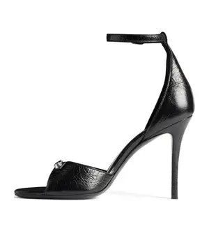 Balenciaga City Uptown Heeled Sandals - Black