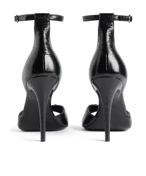 Balenciaga City Uptown Heeled Sandals - Black