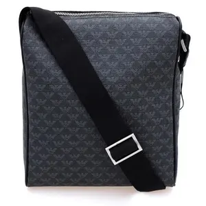 Emporio Armani Dark Gray Logo Satchel