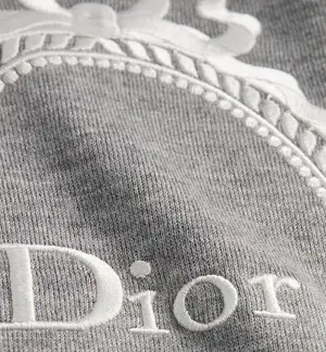 Dior Médaillon Embroidered Sweater - Gray