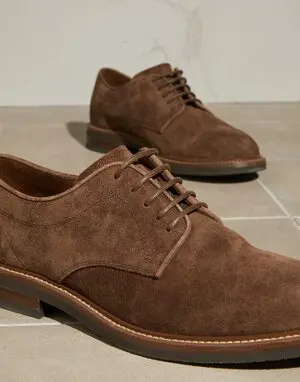 Brunello Cucinelli Suede Oxford Shoes
