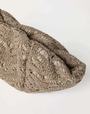 Brunello Cucinelli Crochet-panel Cross Body Bag