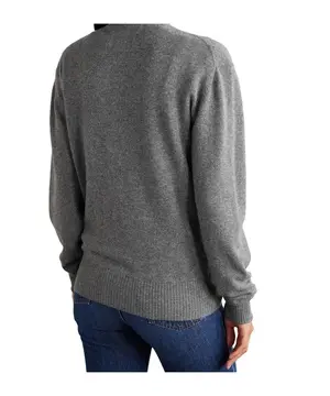 TOTEME Ribbed-cuff Cashmere Sweater - Gray