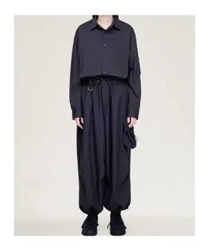 Y3 Sport Uniform Wide Cargo Trousers