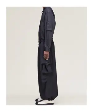 Y3 Sport Uniform Wide Cargo Trousers