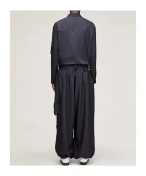 Y3 Sport Uniform Wide Cargo Trousers