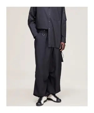 Y3 Sport Uniform Wide Cargo Trousers