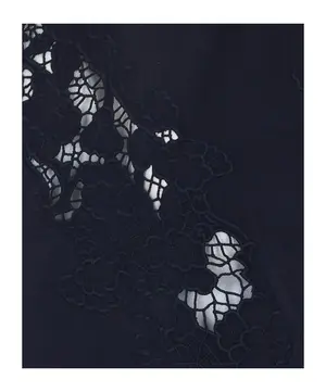 TWINSET Sleeveless Embroidered Top - Black