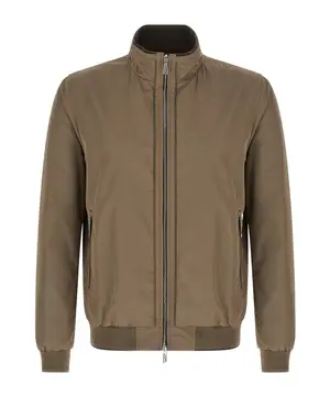 MOORER Bomber Jacket - Brown
