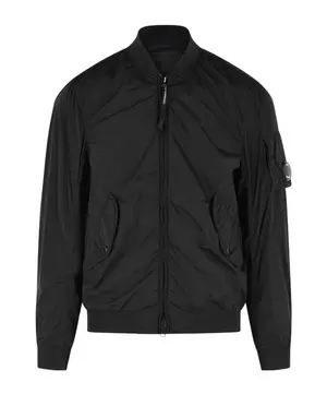 C.P. COMPANY Lens Pocket Bomber Jacket - Black