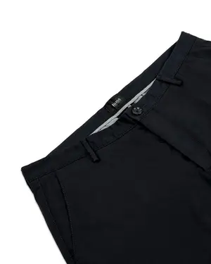 Hugo Boss Tailored Slacks With Belt Loops - Black