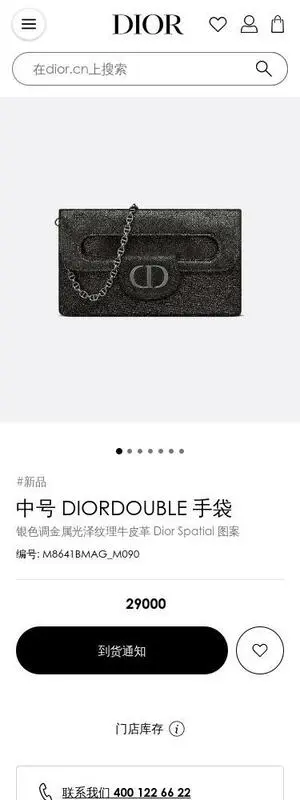 Dior Medium Double Shoulder Bag
