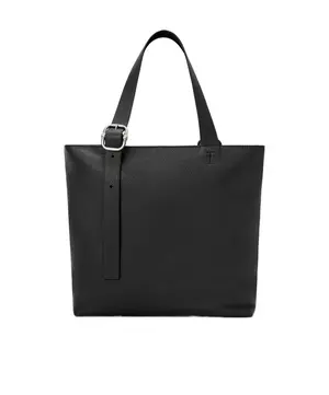 Loewe Logo Printed Tote Bag - Black