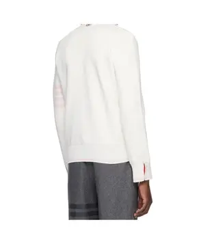 Thom Browne 4-bar Striped V-neck Cardigan