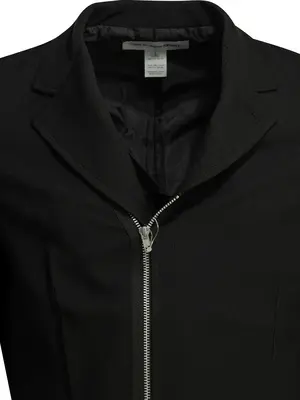 Comme Des Garçons Zip-up Notched Lapel Jacket