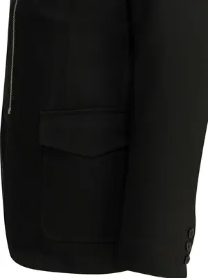 Comme Des Garçons Zip-up Notched Lapel Jacket