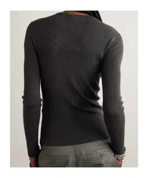 LISA YANG Crewneck Knitted T-shirt