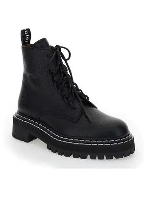 Proenza Schouler Leather Lace-up Combat Boots