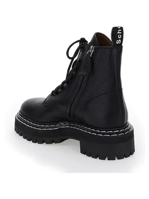 Proenza Schouler Leather Lace-up Combat Boots