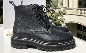 Proenza Schouler Leather Lace-up Combat Boots