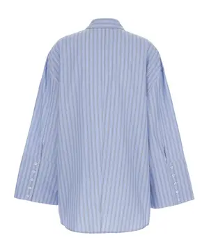 ROTATE BY BIRGER CHRISTENSEN Oversized Pinstriped Shirt
