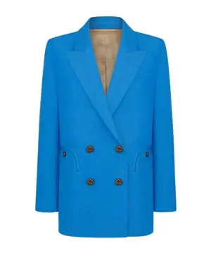 BLAZÉ MILANO Double-breasted Pocket Blazer - Blue