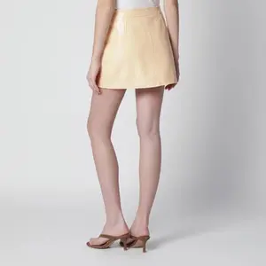 COURREGES Re-edition Vinyl Mini Skirt - Nude