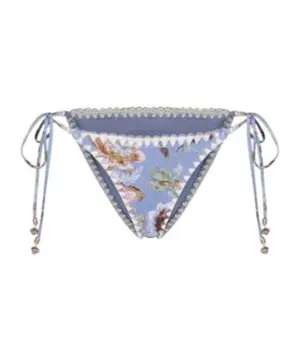 Zimmermann Printed Beach Shorts With Lace Details - Gray