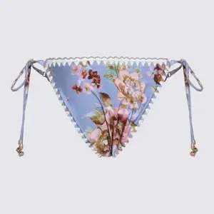 Zimmermann Printed Beach Shorts With Lace Details