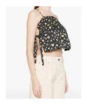 R13 Printed Floral Vest