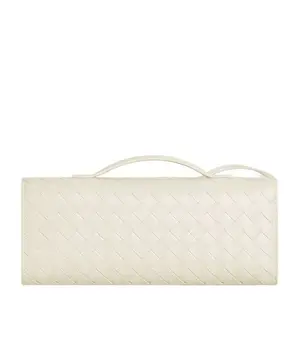 Bottega Veneta Andiamo Clutch Bag - Sea Salt Color