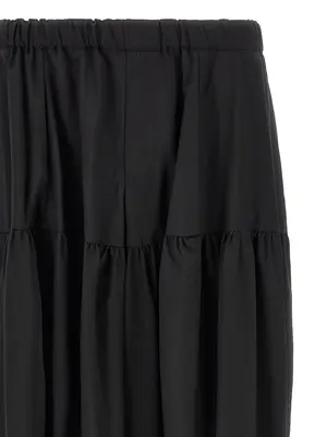 Comme Des Garçons Elasticated Waist Trousers With Rolled Hem
