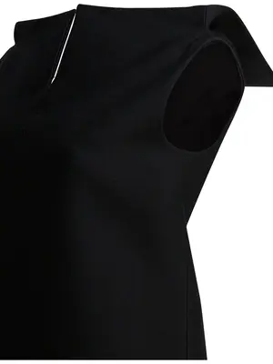 Balenciaga Sleeveless Mini Dress - Black