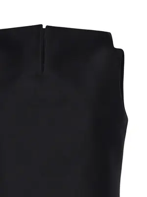 Balenciaga Sleeveless Mini Dress - Black