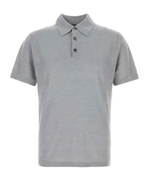 Brioni Mixed Stitch Short-sleeve Polo Shirt