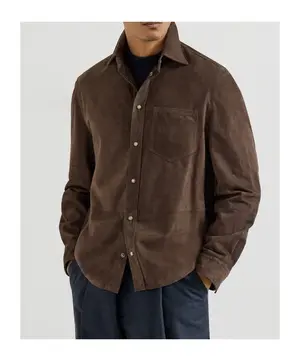 Brunello Cucinelli Long-sleeved Press-stud Shirt Jacket