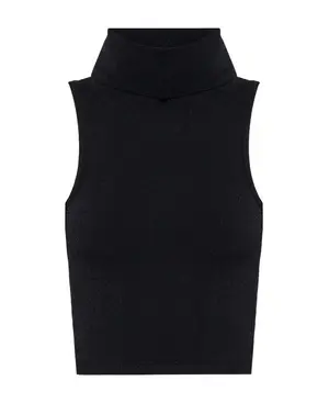 ALAÏA Alaïa Hooded Knit Crop Top