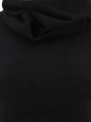 Alaïa Hooded Knit Crop Top