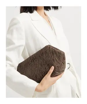 Brunello Cucinelli Embellished Cross Body Bag